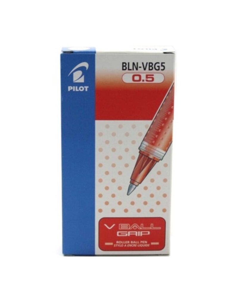 Pilot Liquid Ink Pen V Ball Grip 0.5 – Red BLN-VBG5 – Al Jaffal Centre